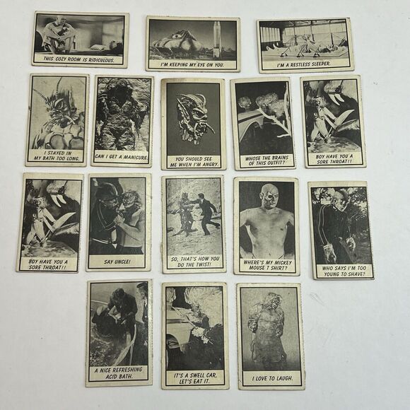 Topps | Toys | Vintage 96s Monster Laffs Lot Of 16 Cards Topps ...